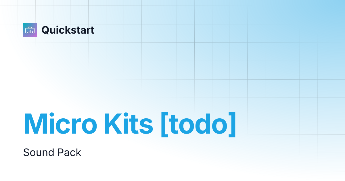 Micro Kits [todo] | TWISTED TOOLS | Quickstart
